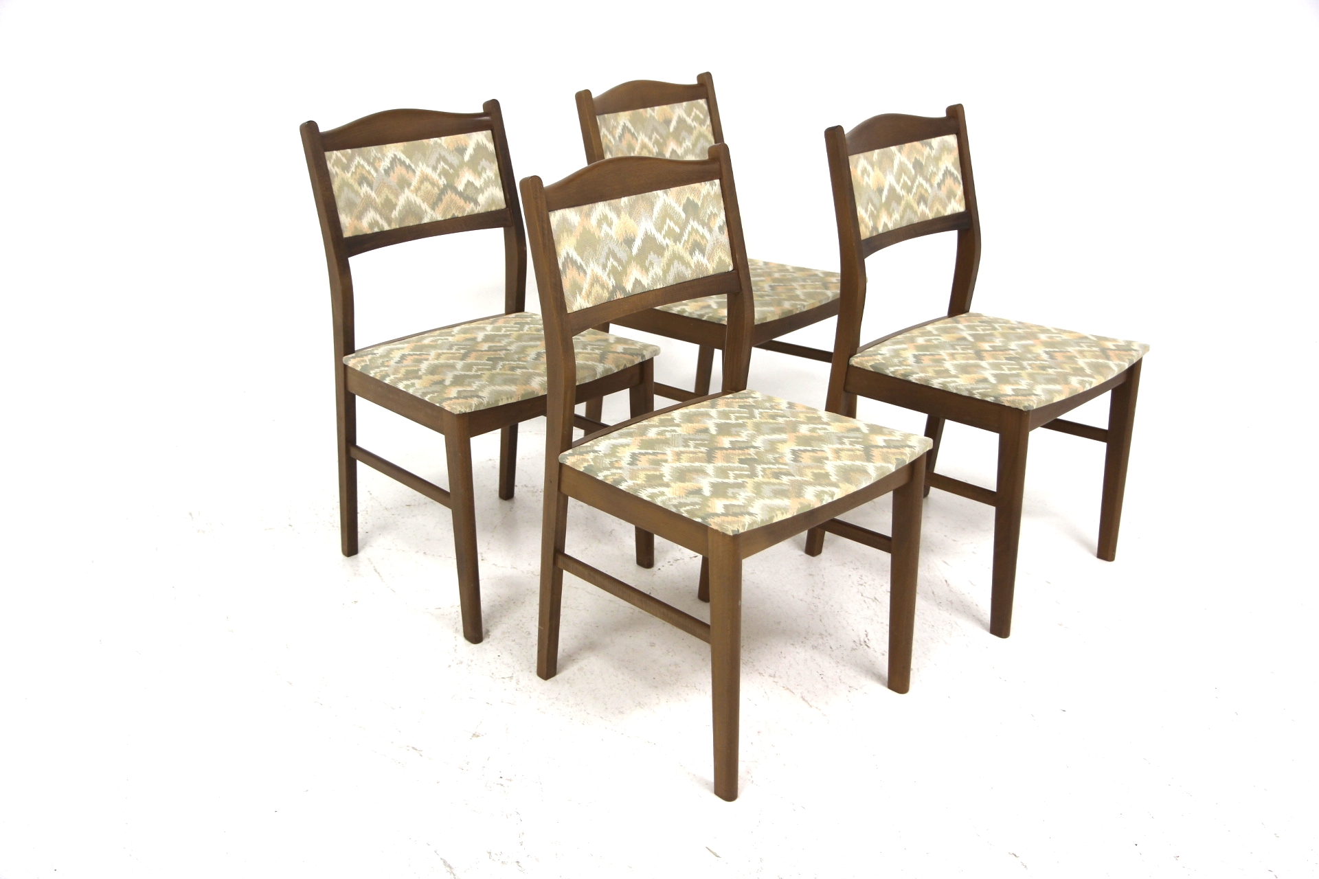 4Pcs Chairs Year: 1970s Origin: Swe. Material: Beech W: 45cm D: 50cm ...