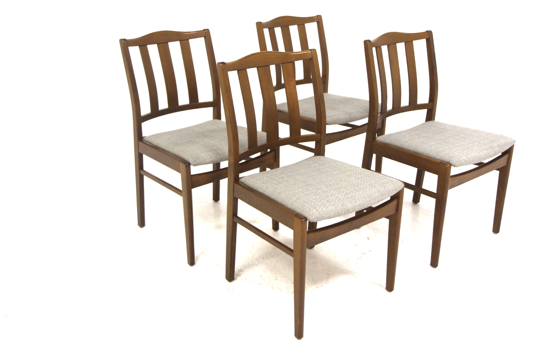 4Pcs Chairs Year: 1960s Origin: Swe. Material: Beech W: 46cm D: 54cm H ...
