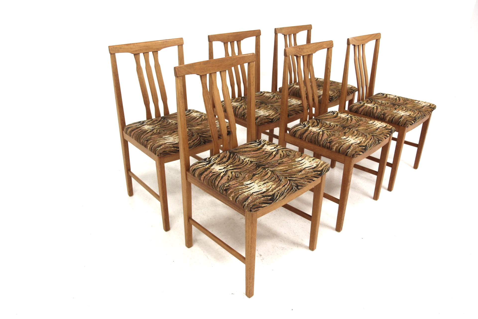 6 Chairs 1960s Swe. Oak | Barnebys