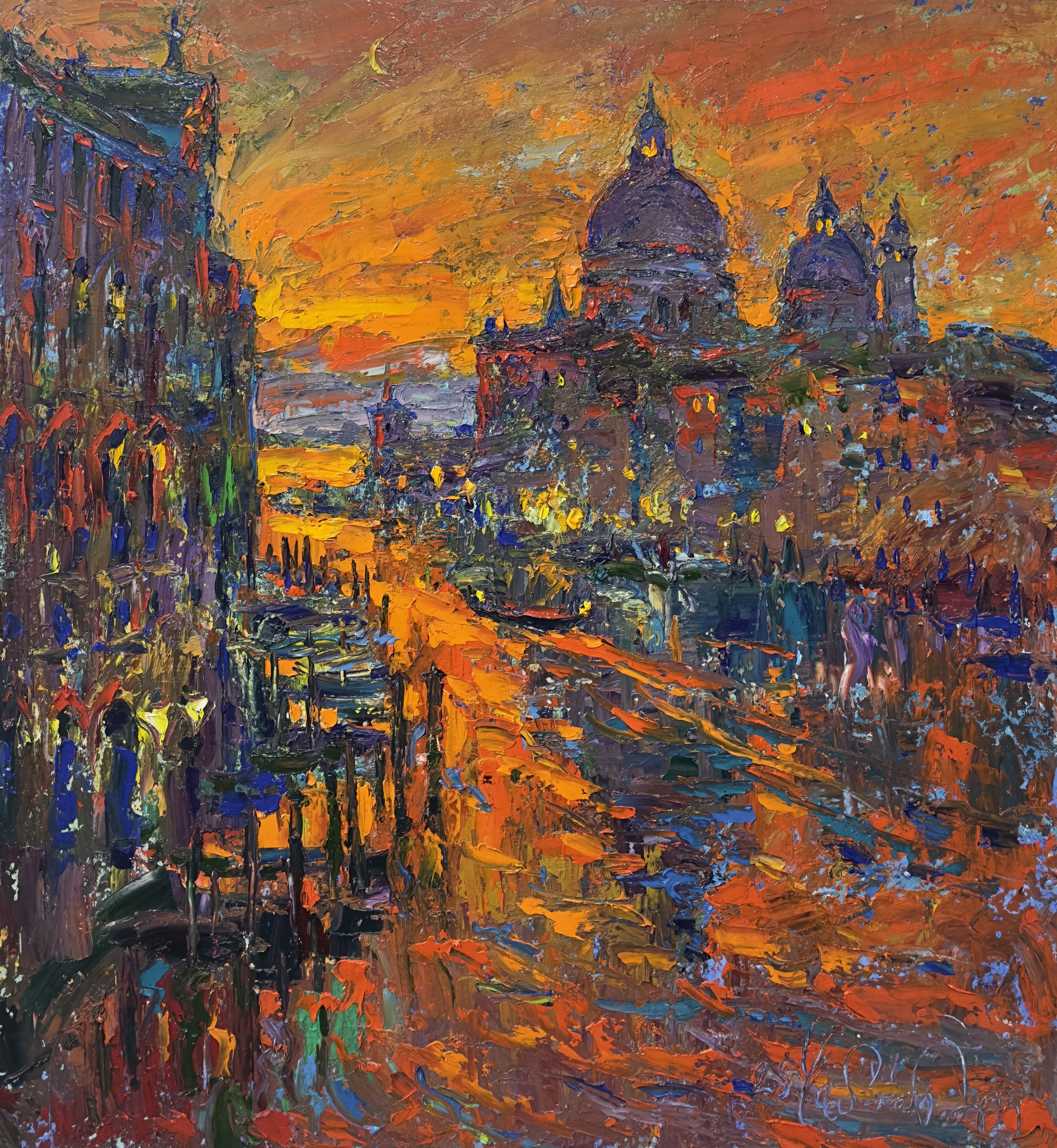 Golden waters of Venice - Andrii Chebotaru | Barnebys