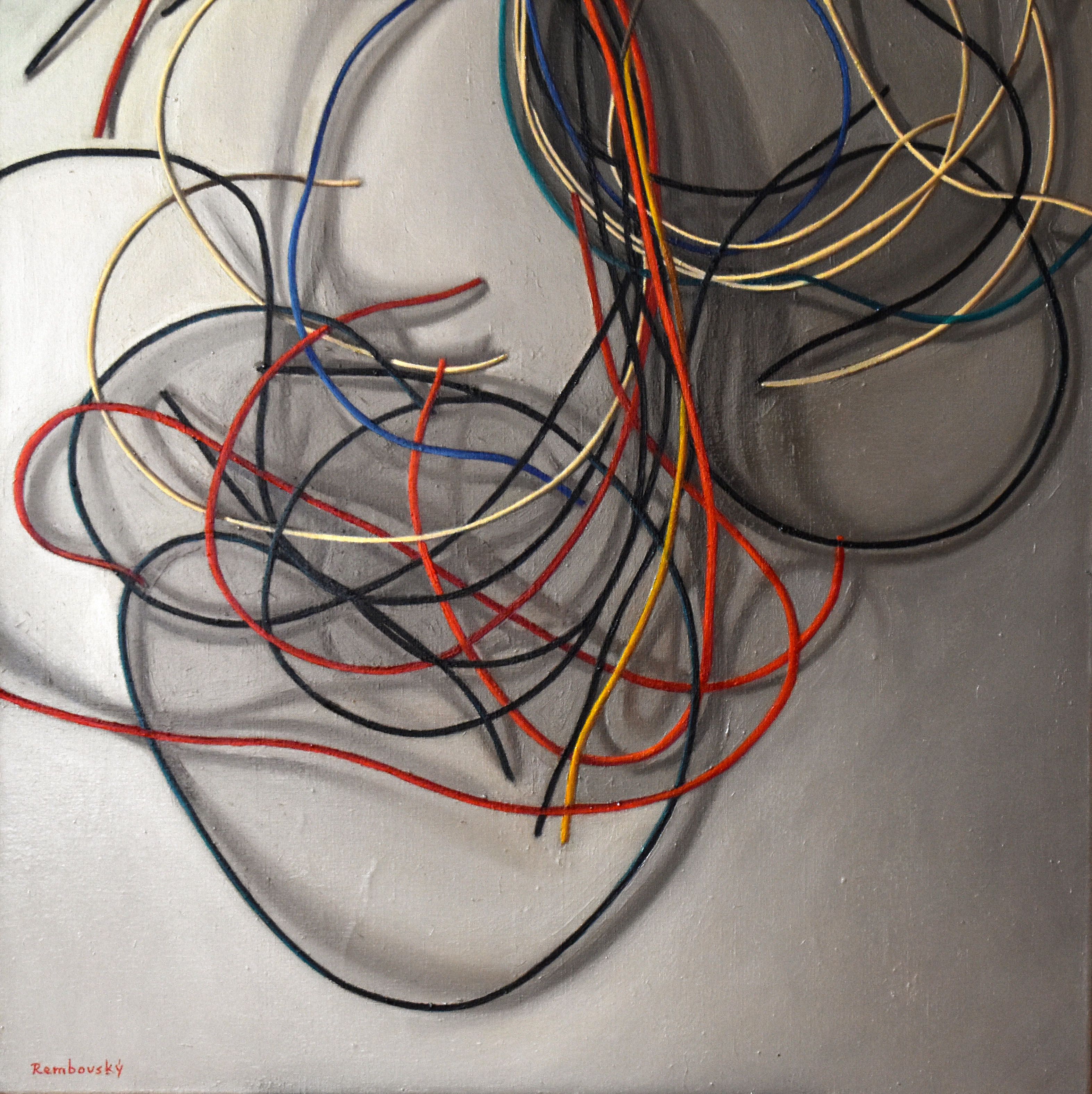 03 Composition with cables - Roman Rembovsky | Barnebys
