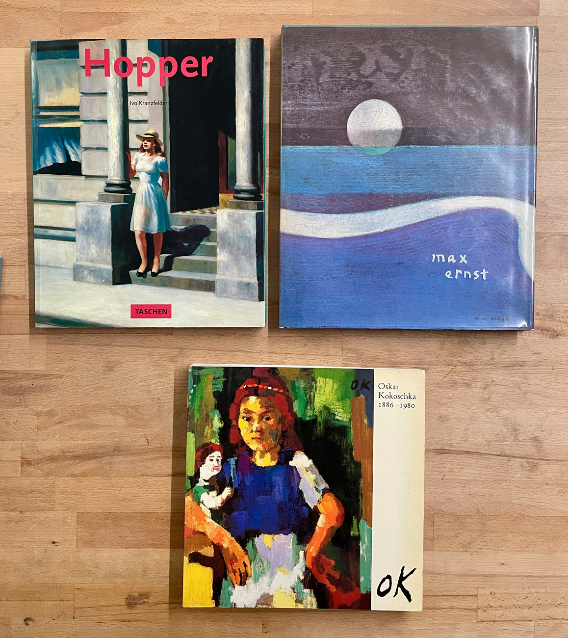 MAX ERNST, EDWARD HOPPER E OSKAR KOKOSCHKA - Lotto unico di 3 cataloghi ...