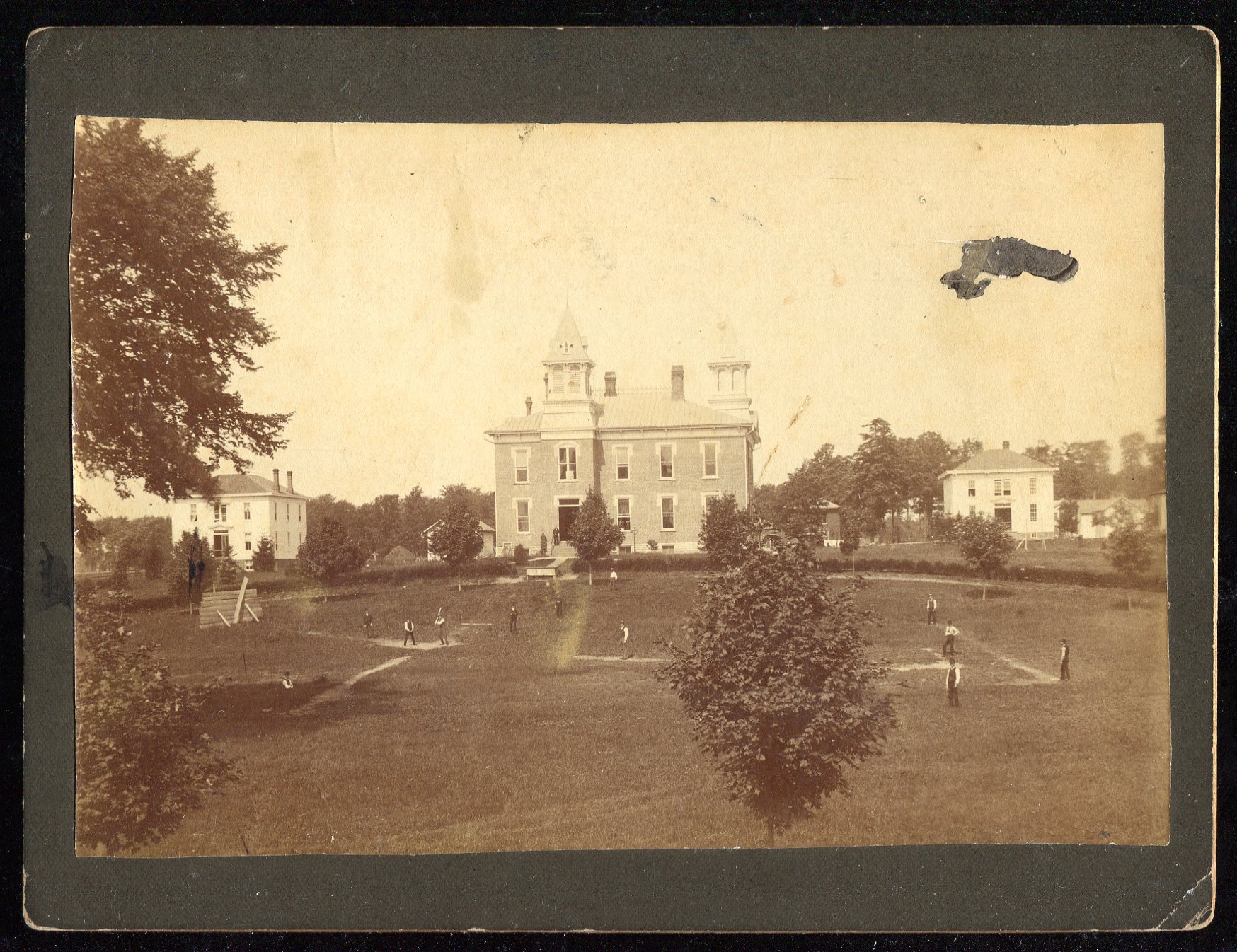 Circa 1870's Albumen Photo of Baseball Game | Barnebys