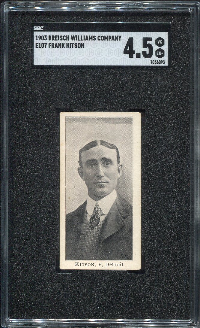 E107 Frank Kitson Detroit SGC 4.5 Highest Graded! | Barnebys