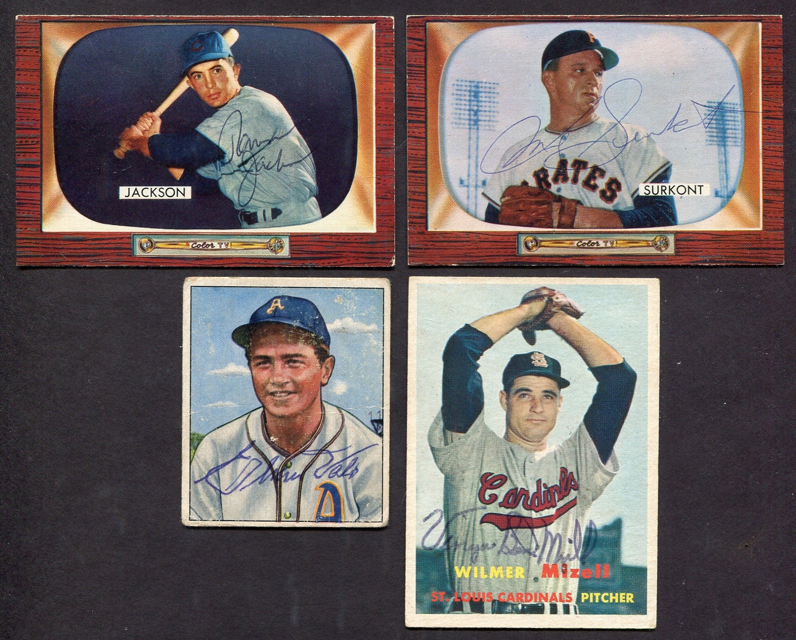 1950s Signed Cards Valo Surkont Jackson & Mizell | Barnebys