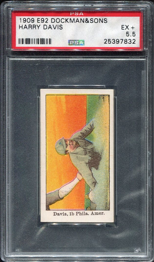 E92 Dockman Harry Davis PSA 5.5 | Barnebys
