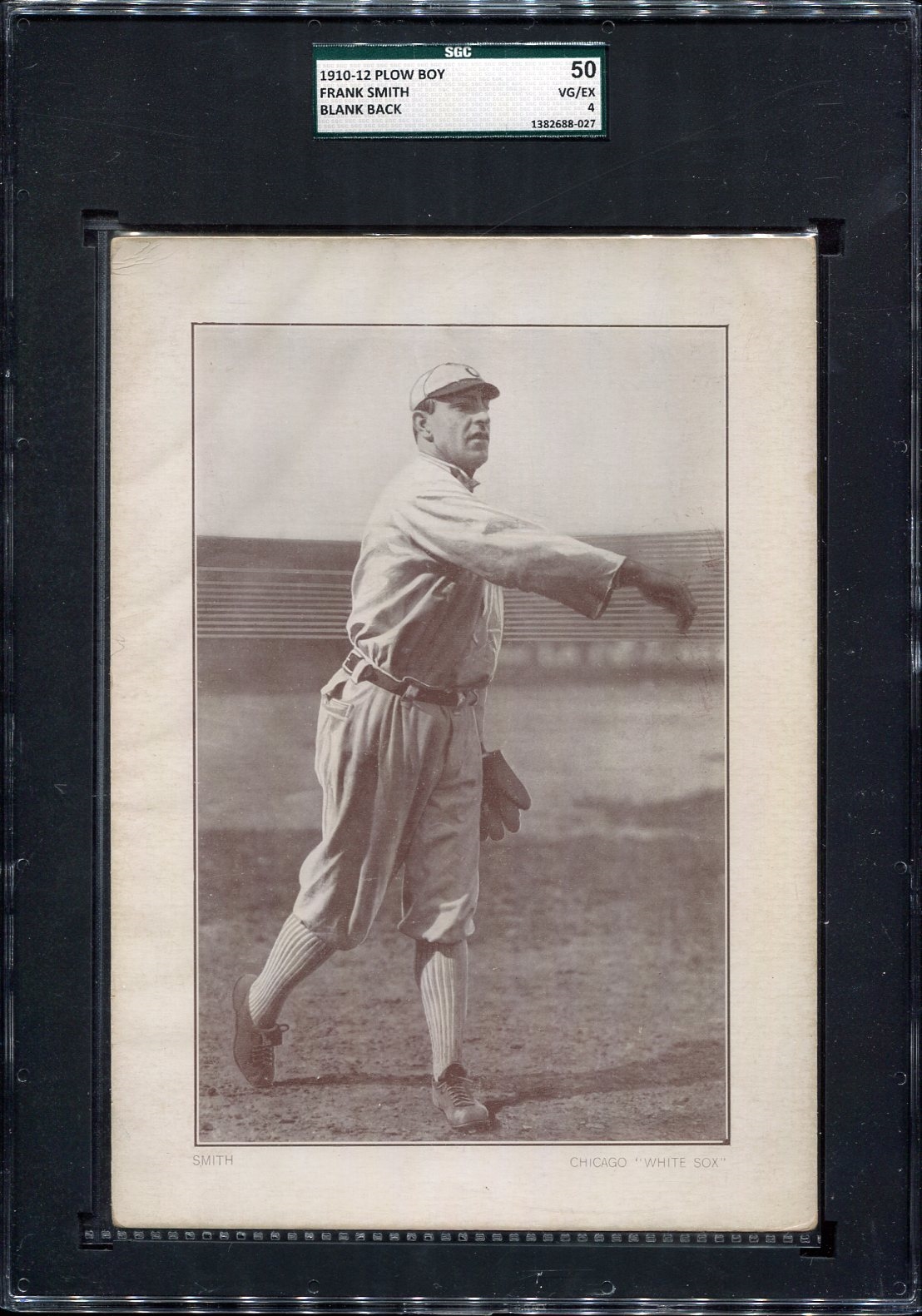 1910-12 Plow Boy Tobacco Frank Smith Blank Back SGC 50 | Barnebys