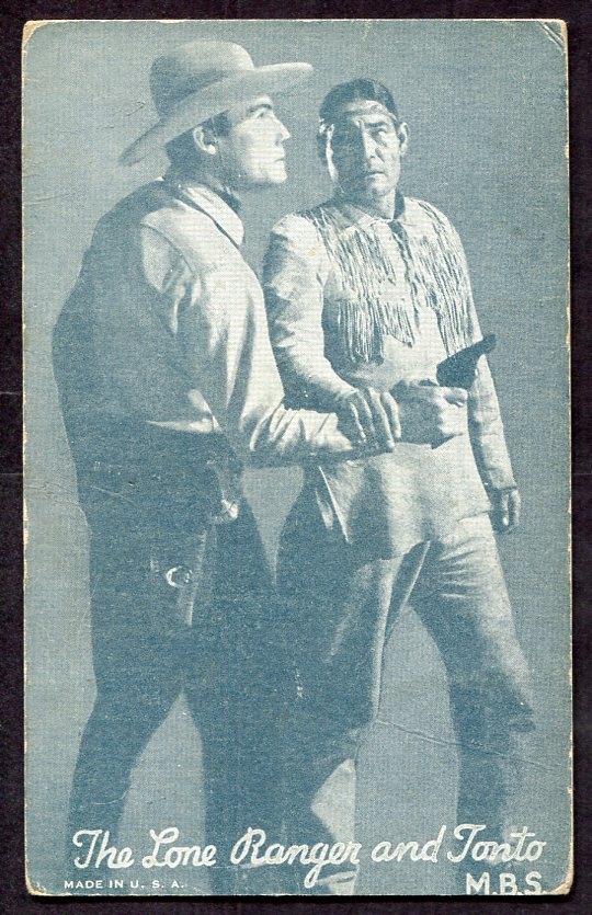 1938 Lone Ranger & Tonto Exhibits Card | Barnebys