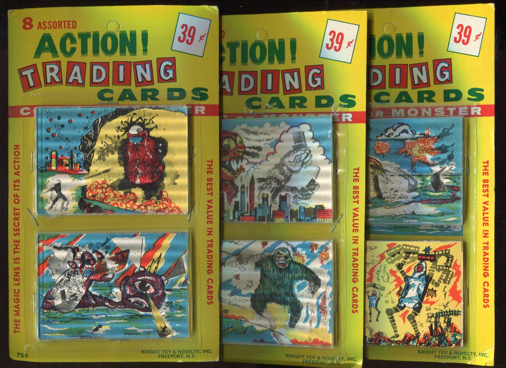 1963 Abby Vending Monster Magic 3-D Cards | Barnebys