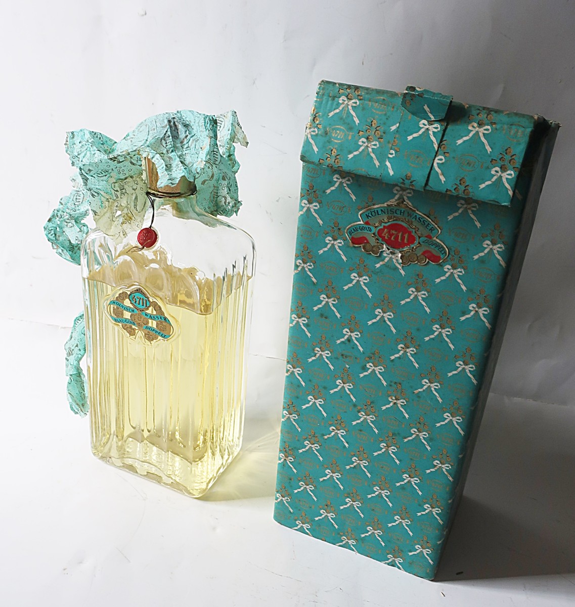 Large bottle of 4711 eau de toilette with original box, partially ...