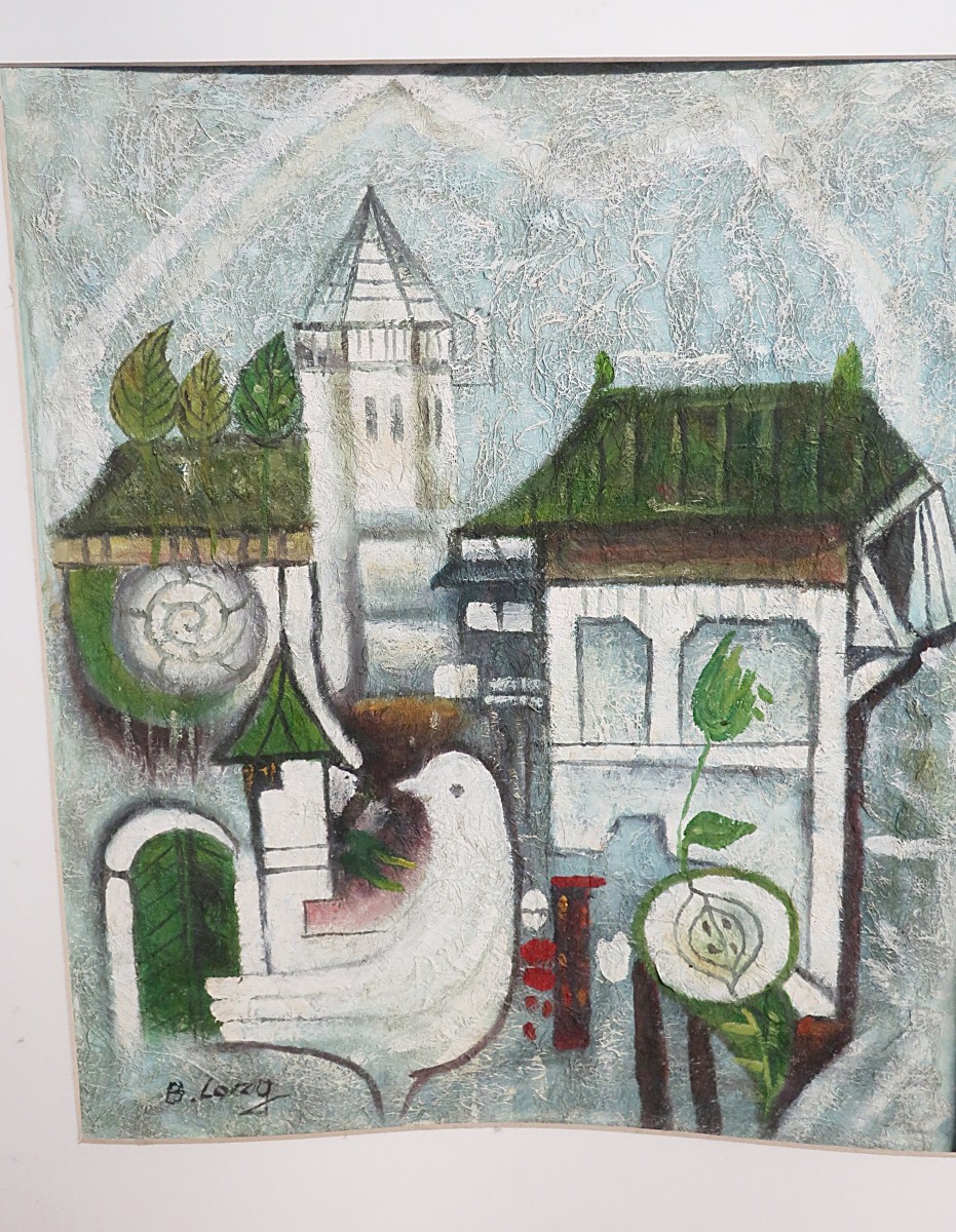 Harry Belong (English painter of the 20th/21st century) "White Dove ...
