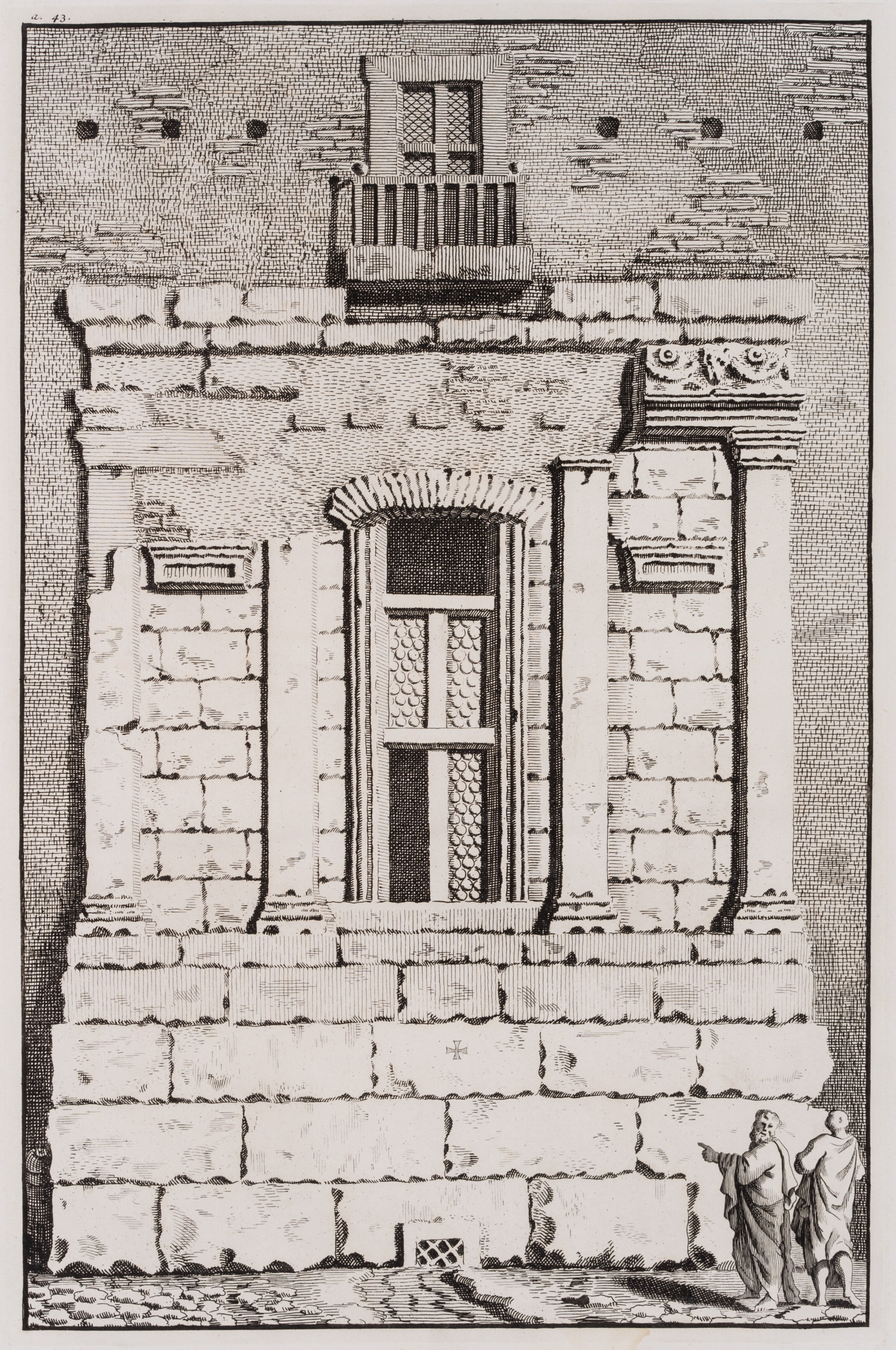 B. OVERBEKE (1660-1705), Tomb of Gaius Publicius Bibulus, Rome, 1709 ...