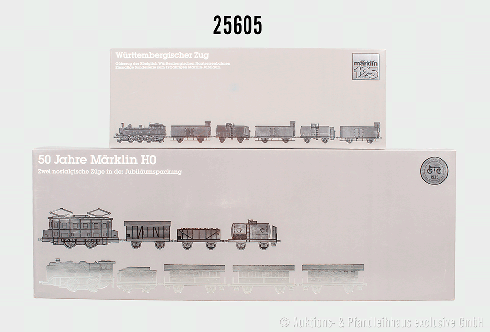 Märklin H0: 0050 Zug-Set "50 Jahre H0": Dampflok, BN 5000-50D E-Lok | Barnebys