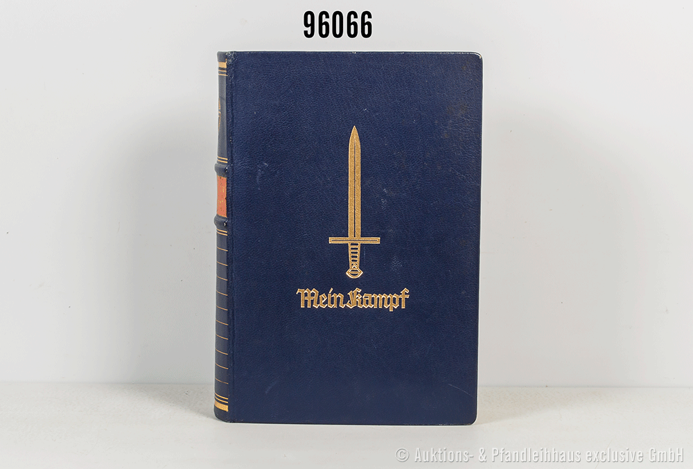 Adolf Hitler "Mein Kampf", Lederausführung mit Goldschnitt ...