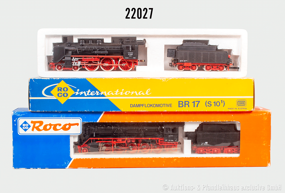 2 Roco H0 Loks: 04115 Dampflok, DR, BN 17 1137 43351 Dampflok, DR ...