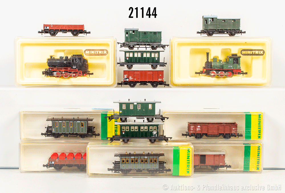 Minitrix Spur N Zug: Dampflok, DB, BN 89 005 Dampflok, DB, BN 89 7159 | Barnebys