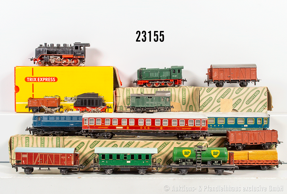 Trix Express H0 Zug: Dampflok, DB, BN 240 030 Diesellok, DB, BN V36 | Barnebys