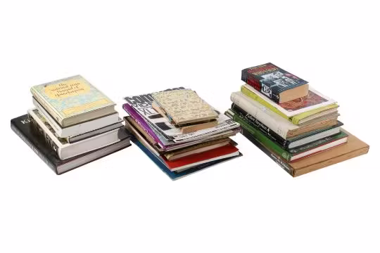 A collection of assorted books on architecture, Chinese art, etc ...