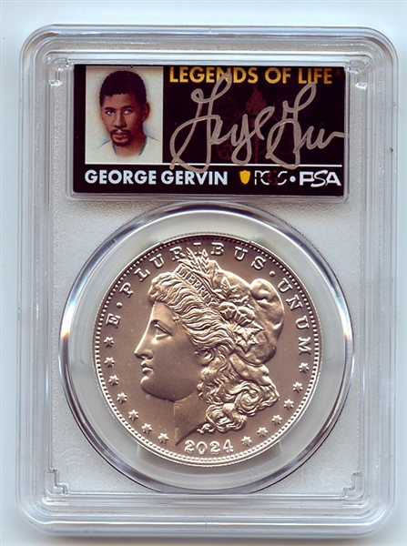 2024 $1 Silver Morgan Dollar PCGS MS70 FS Legends of Life George Gervin ...