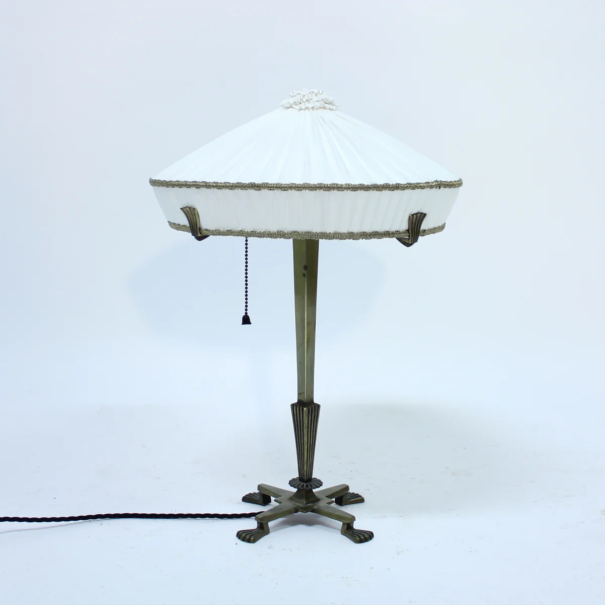 Rare Swedish brass table lamp for CG Hallberg, attributed to Elis Bergh ...