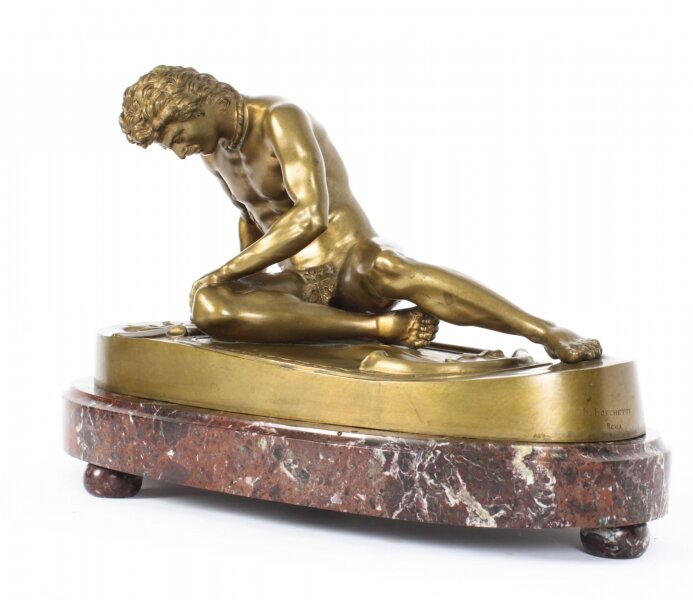Antique Bronze Sculpture of The Dying Gaul by B Boschetti Rome, 19th C ...