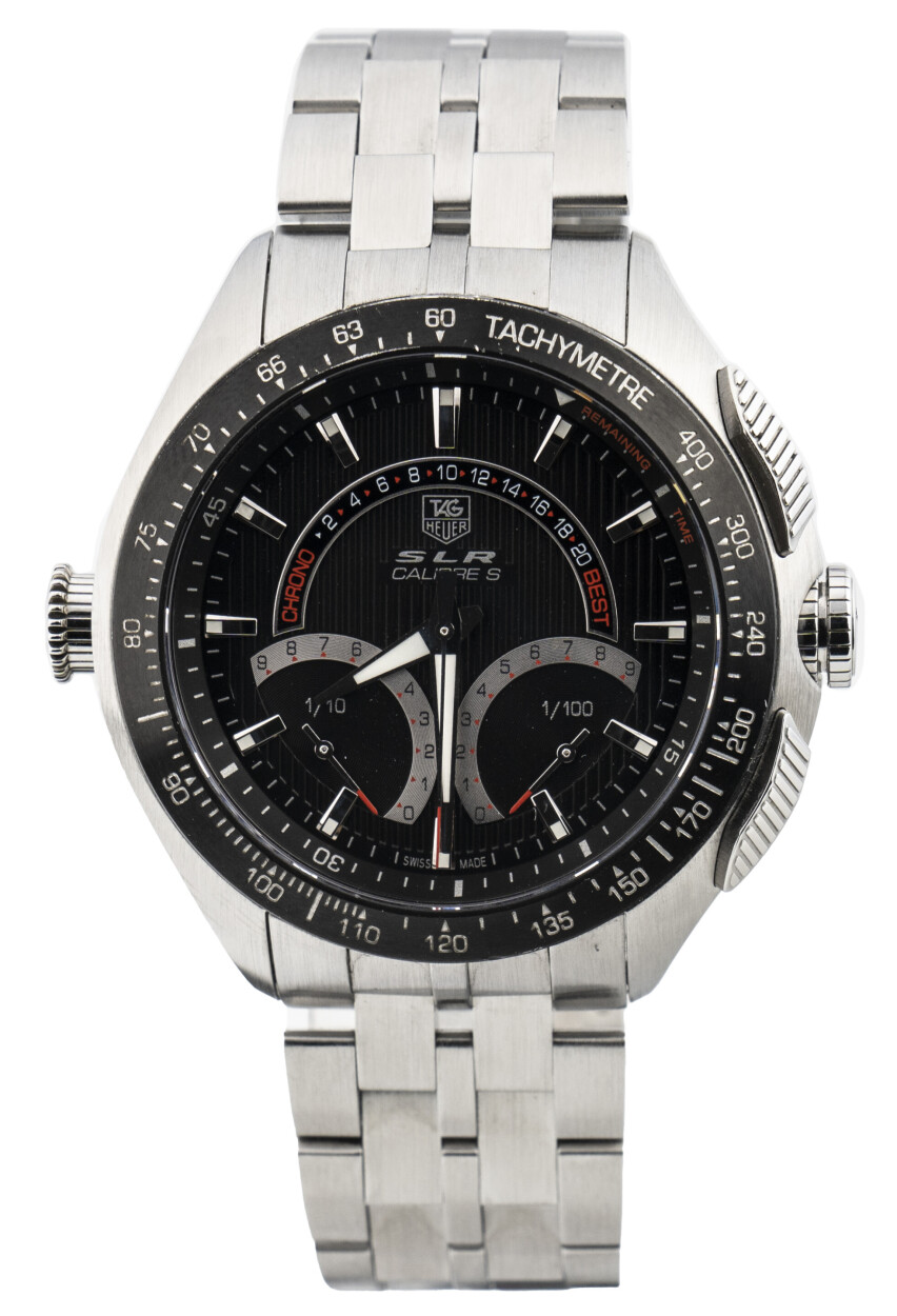 TAG Heuer SLR Calibre S Laptimer 1/100Th Electro-Mechanical Chronograph ...