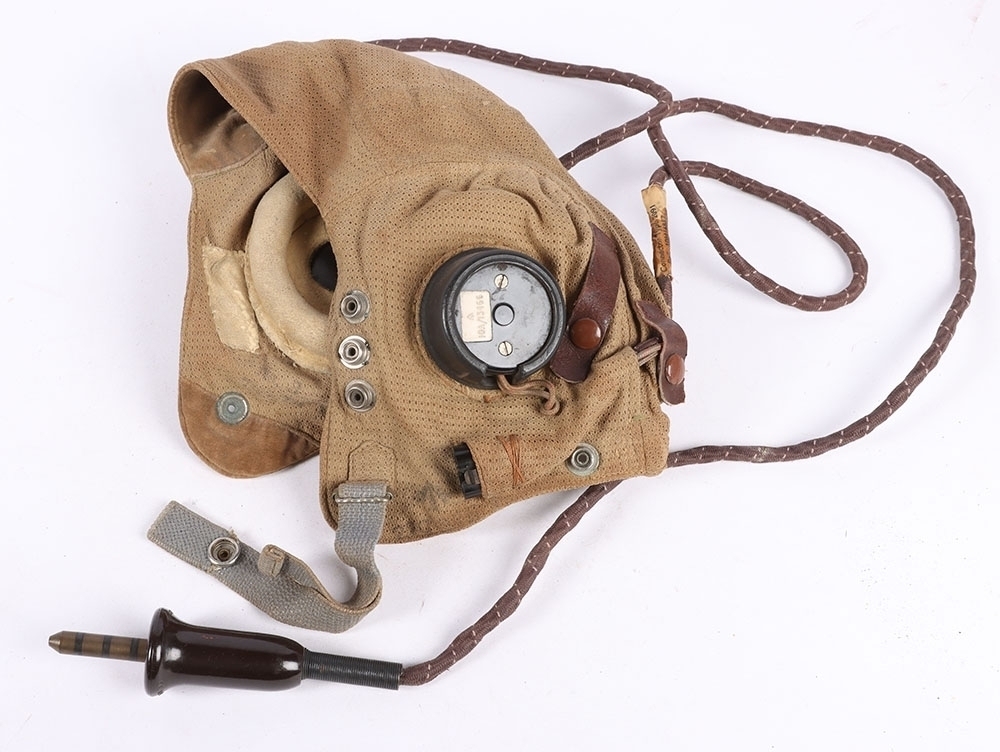 WW2 RAF E-Type Flying Helmet, 3rd Pattern Aertex | Barnebys