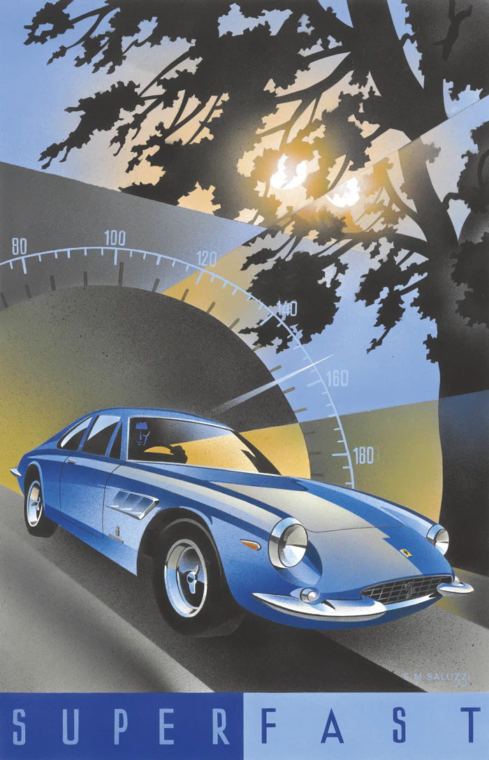 1966 Ferrari 500 Superfast Poster | Barnebys