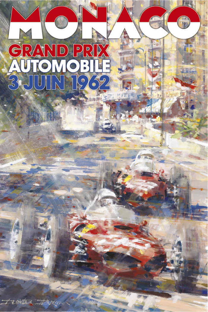 1962 Monaco Grand Prix Poster | Barnebys