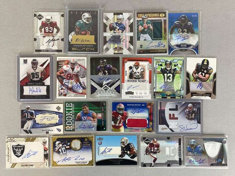 20 - Football Jersey and Auto Cards | Barnebys