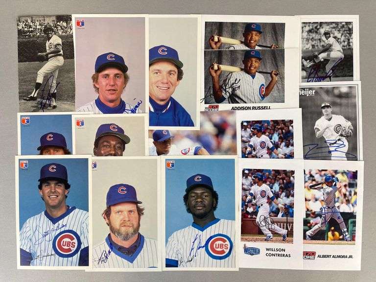 17 - Chicago Cubs Signed Photos with Fergie Jenkins, Lee Smith, and ...