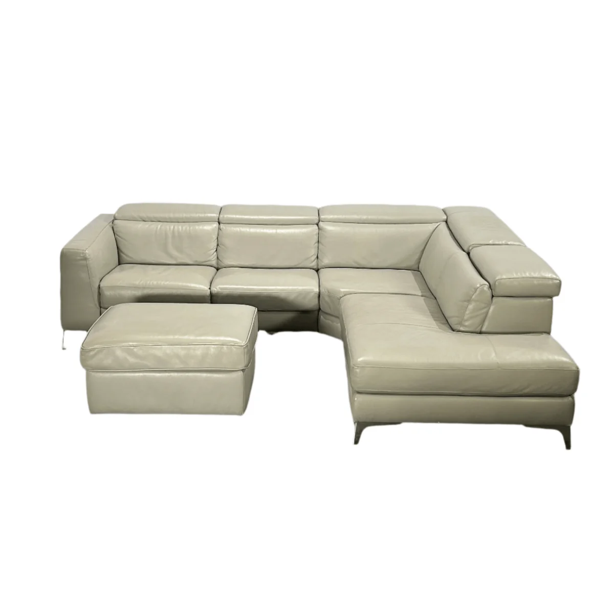 Pensiero Electric Recliner Corner Sofa & Footstool by Natuzzi Editions ...