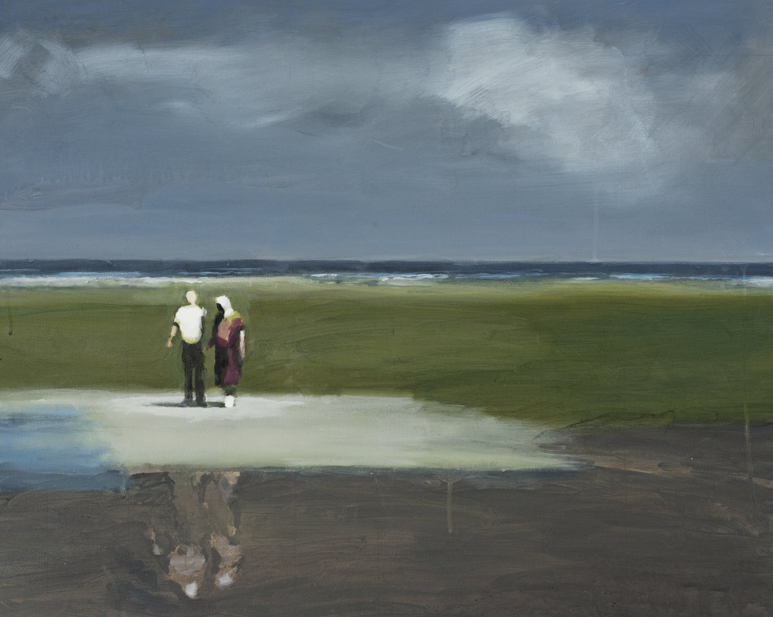 Where the river meets the sea (the artist and his mother) by David ...