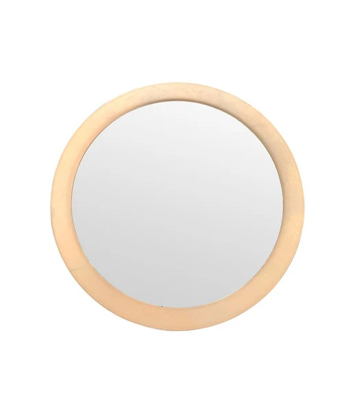A large pink concave framed circular mirror in the Style of Max Ingrand ...