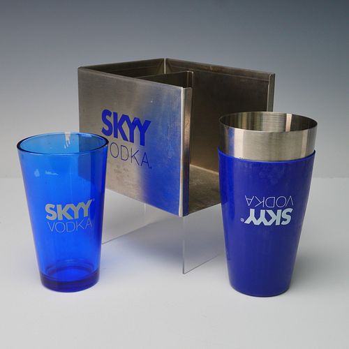 3pc Skyy Vodka Promotional Stainless Steel Bar Set | Barnebys