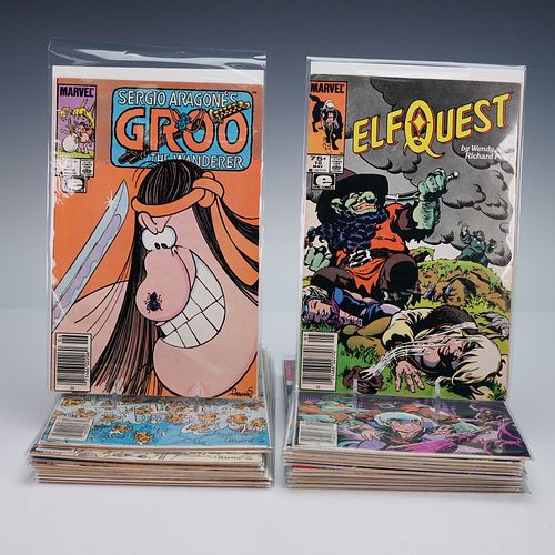 26 Issues of Marvel's Modern Era Elf Quest and Groo the Wanderer Comic ...