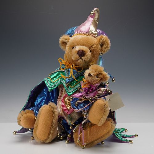 Beverly Port Time Machine Teddies Jester Bear with Music Box | Barnebys