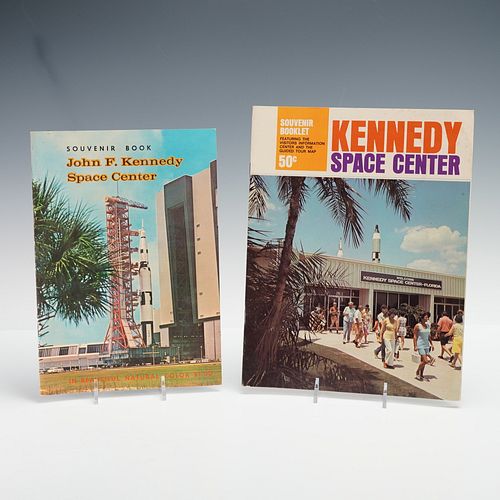 2pc Souvenir Softcover Books, John F. Kennedy & Kennedy Space Center ...