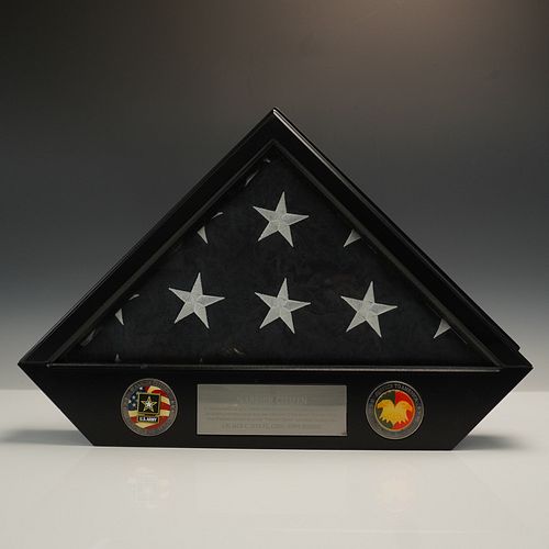 U.S. Army Flag Display Case, LTG Jack C. Stultz | Barnebys