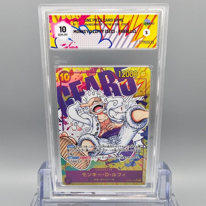 One Piece Monkey D. Luffy (Secret) Parallel Graded card - Graad 10 ...