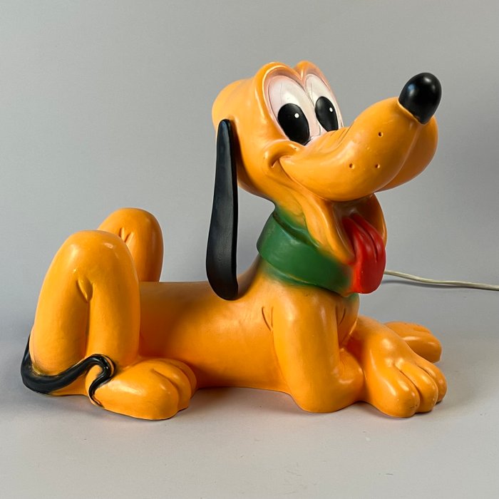 Lamp - 1970s Vintage Original Disney Pluto Plastic... | Barnebys