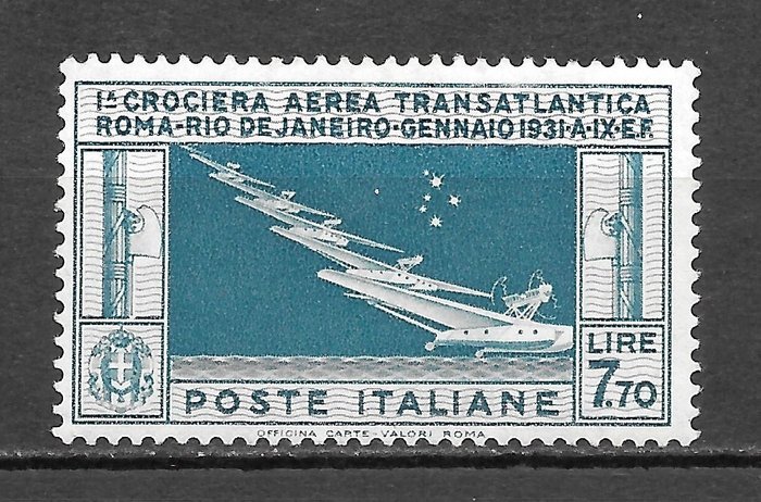 Italy Kingdom 1930 - Transatlantic cruise of General Balbo with intact ...