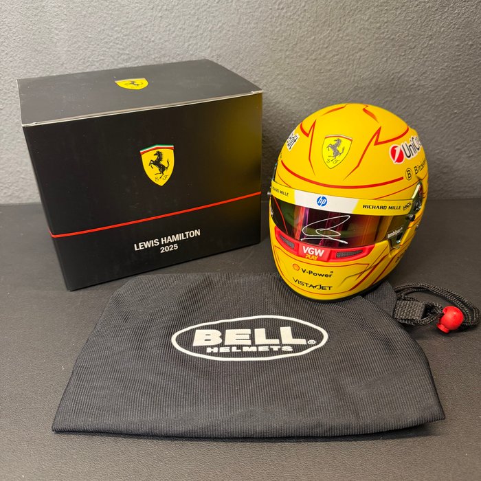 Ferrari - Formula 1 - Lewis Hamilton - 2025 - Scale 1/2 helmet | Barnebys
