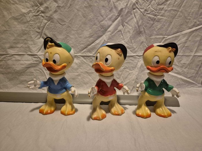 Donald Duck, kwik,kwek en kwak - 3 Figure - 1962 | Barnebys