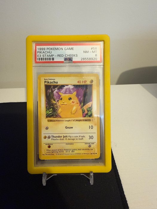 Pokémon - 1 Graded card - Pikachu red cheeks 58 Error card or misprint ...