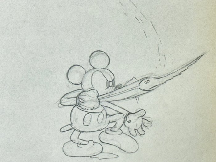 Walt Disney - Mickey Mouse Production Drawing (1934) - Shanghaied ...