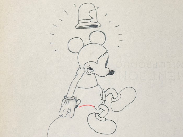 Walt Disney - Original Mickey Mouse Production Drawing (1934) - The ...