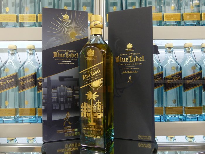 Johnnie Walker Blue Label Limited Edition Design Miami from USA - 750ml ...