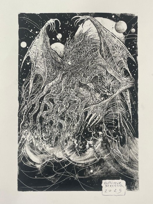Breccia, Enrique - 1 Original drawing - Cthulhu - 2025 | Barnebys