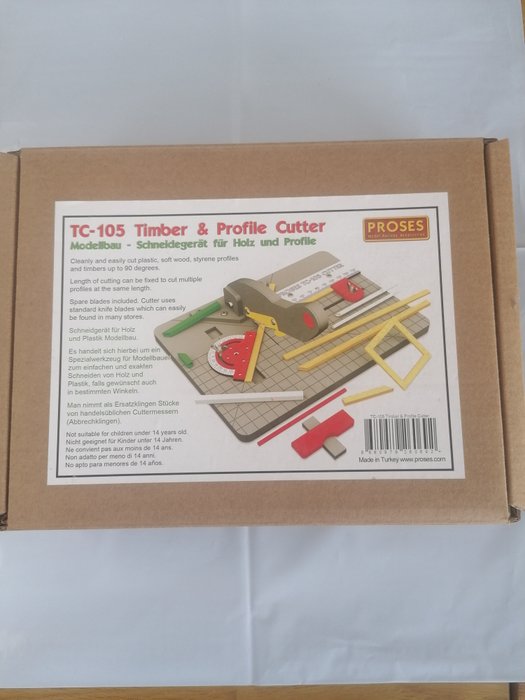 Proses H0 - TC-105 - Model train rail set (1) - Includes cutting base ...